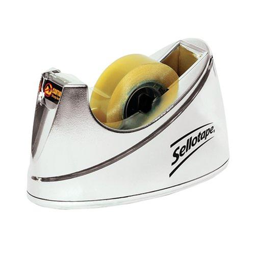 Sellotape Dispenser Small Core Chrome | Workline